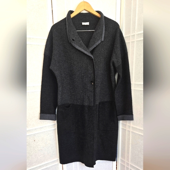 Poetry | Jackets & Coats | Poetry Gray Long Wool Coat | Poshmark